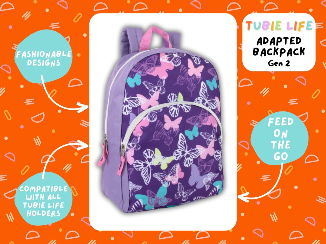 Tubie Life Adapted Backpack Gen 2 CHILD Butterfly Feeding Tube - Etsy