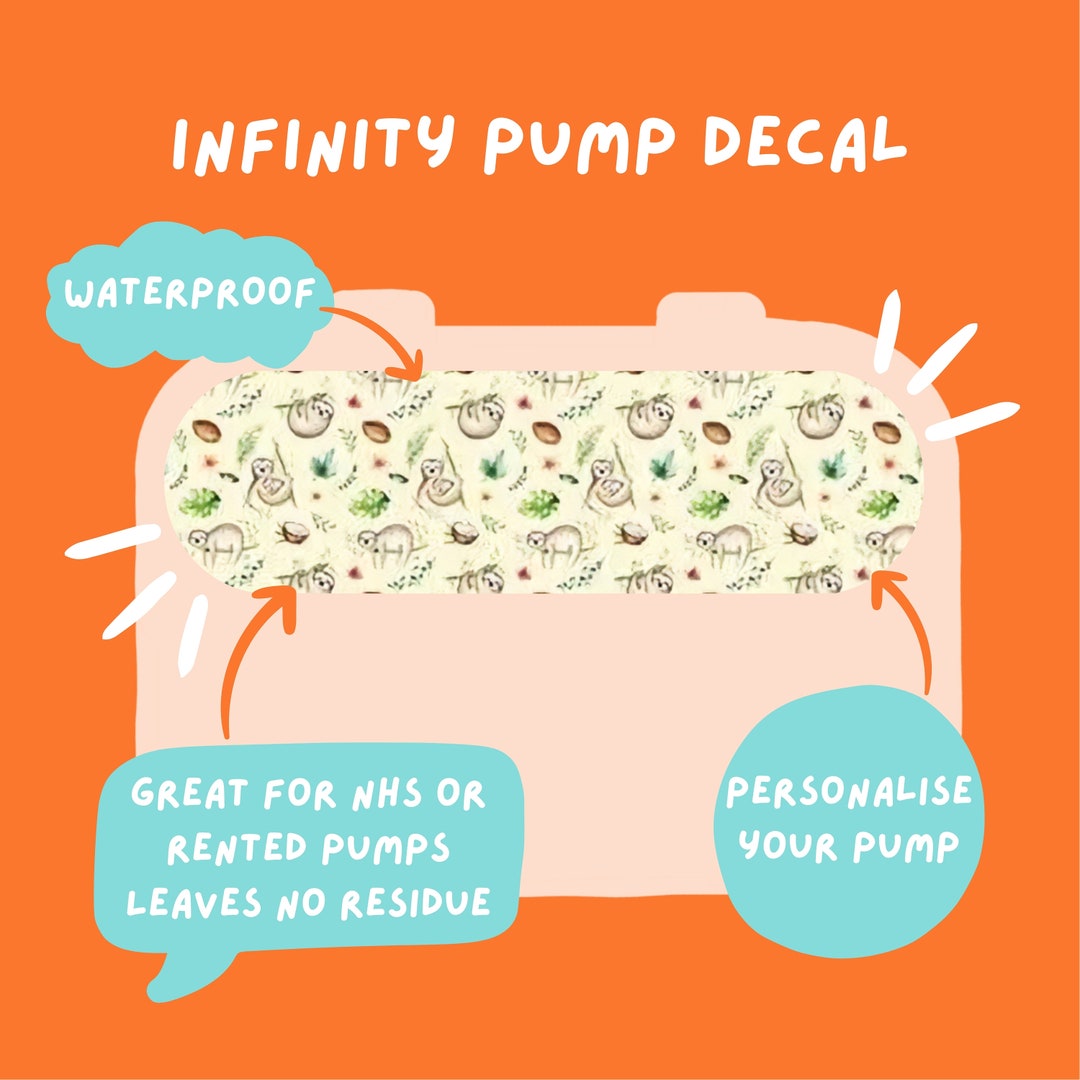 Infinity Pump Sticker Tubie Life Pump Decal for Nutricia and Moog ...