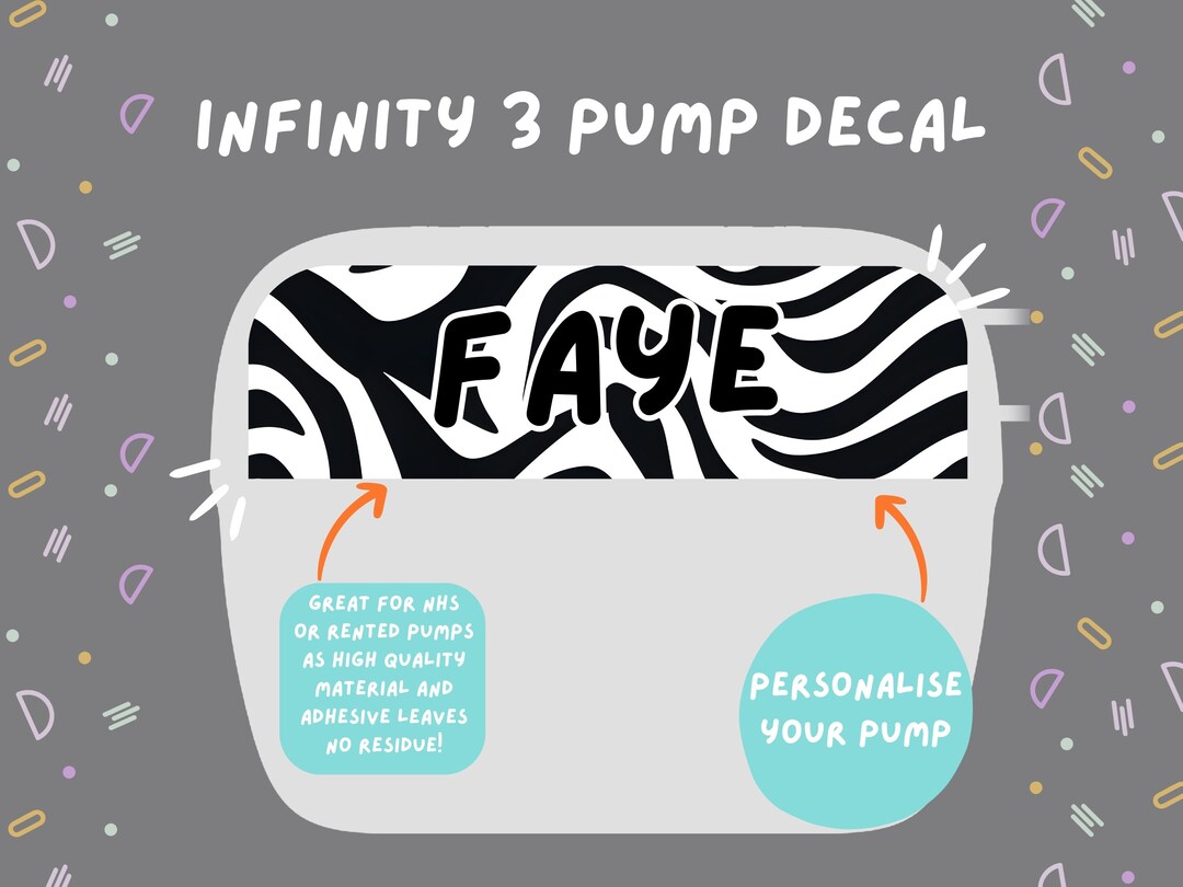 Infinity 3 Pump Sticker Tubie Life Feeding Pump Decal for Nutricia ...