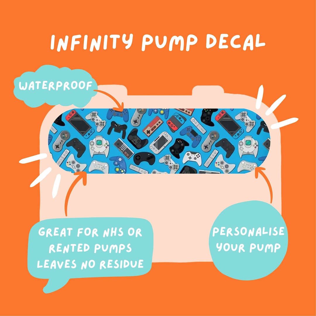 Infinity Pump Sticker Tubie Life Pump Decal for Nutricia and Moog ...