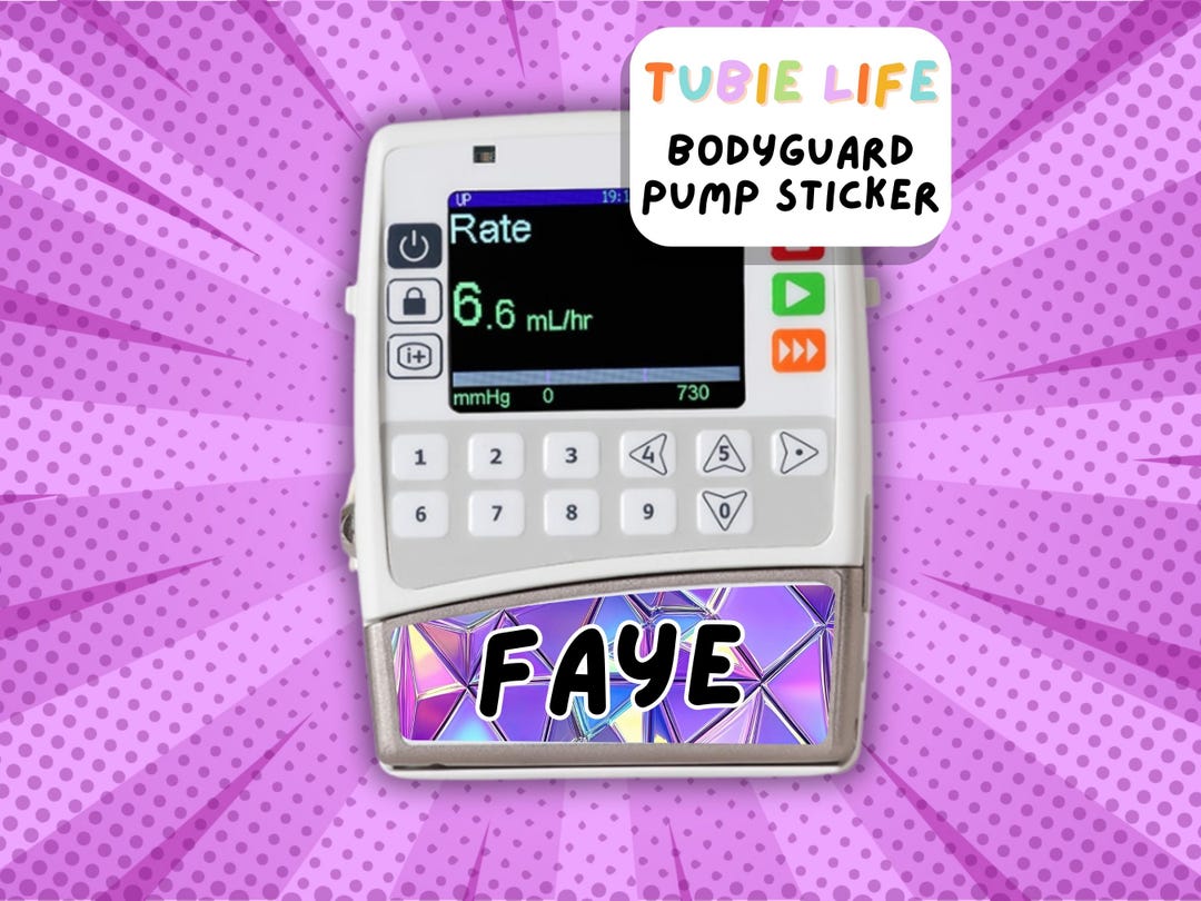 TPN Pump Sticker for Bodyguard Parenteral Feeding Pump Tubie Life ...