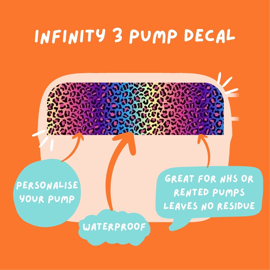 Infinity 3 Pump Sticker Tubie Life Pump Decal for Nutricia and Moog ...
