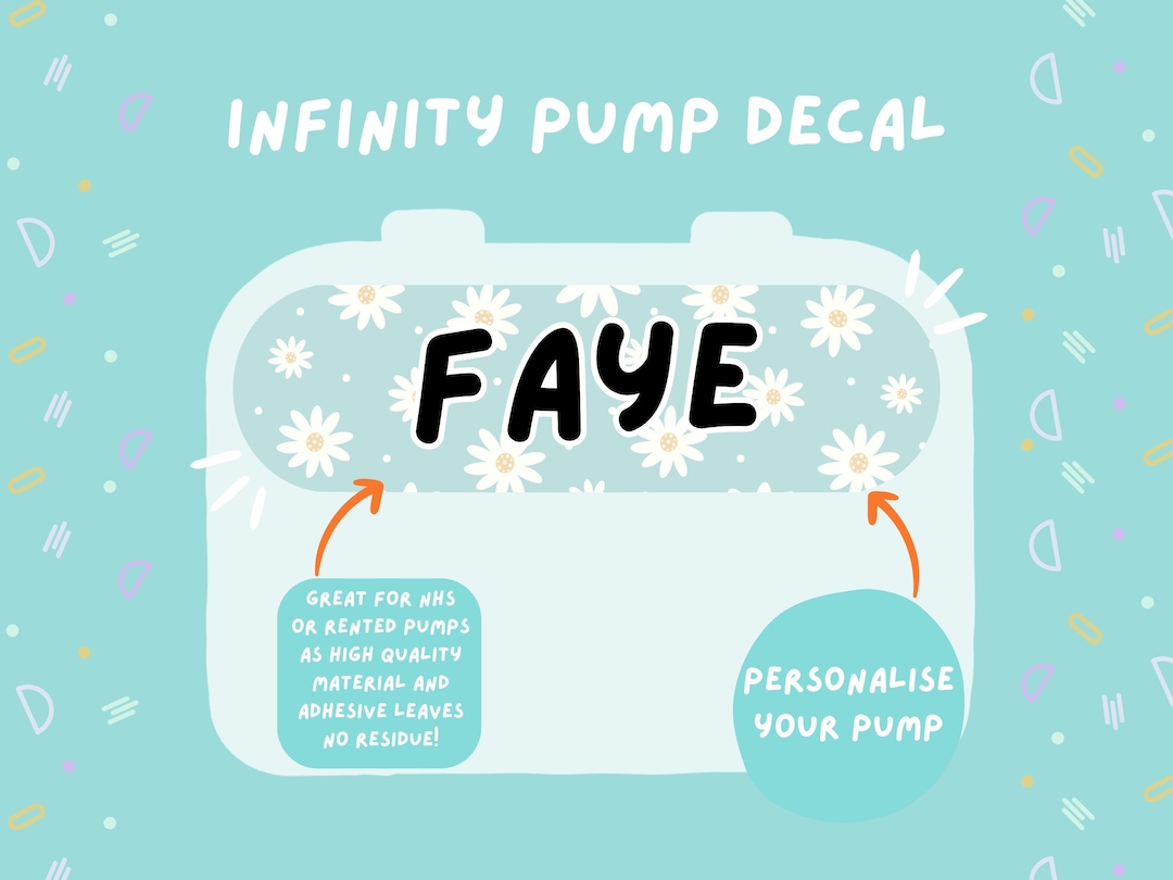 Infinity Pump Sticker Tubie Life Feeding Pump Decal for Nutricia ...