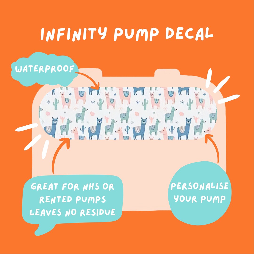 Infinity Pump Sticker Tubie Life Pump Decal for Nutricia and Moog ...