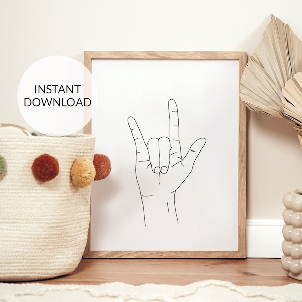 Sign Language Art - Etsy