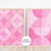 Pink Wall Art Set. Mid Century Modern Abstract Poster. Geometric Poster ...