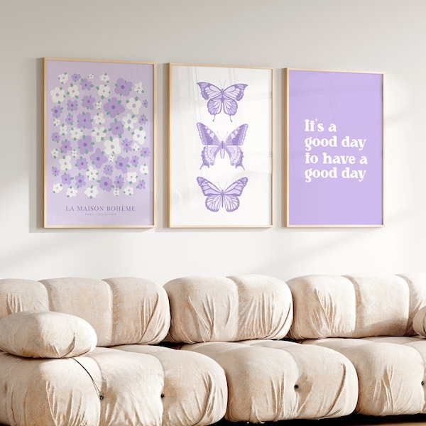 Purple Wall Decor - Etsy