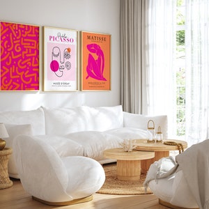 Set of 3 Wall Art Set. Matisse Poster. Abstract Art. Picasso Poster ...