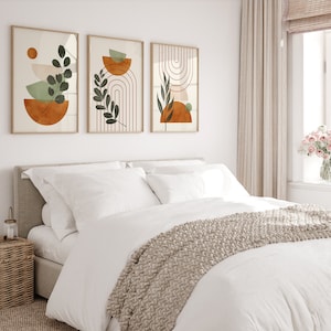 Set of 3, Botanical Wall Art Set. Boho Print Set. Trio Botanical Prints ...