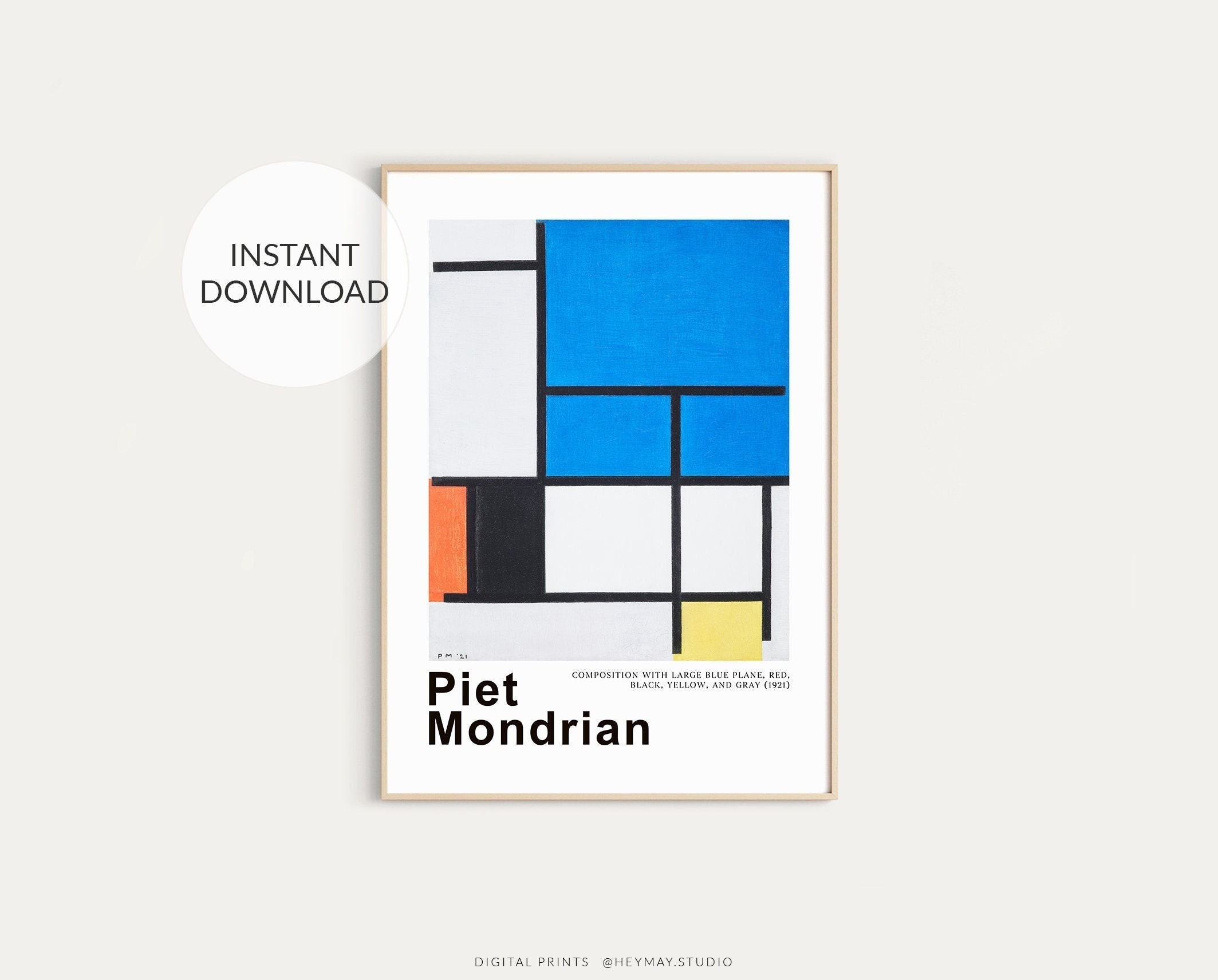 PIET MONDRIAN Gallery Poster Fine Art Print Famous Artist | Etsy