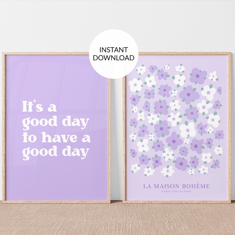 Purple Wall Decor - Etsy