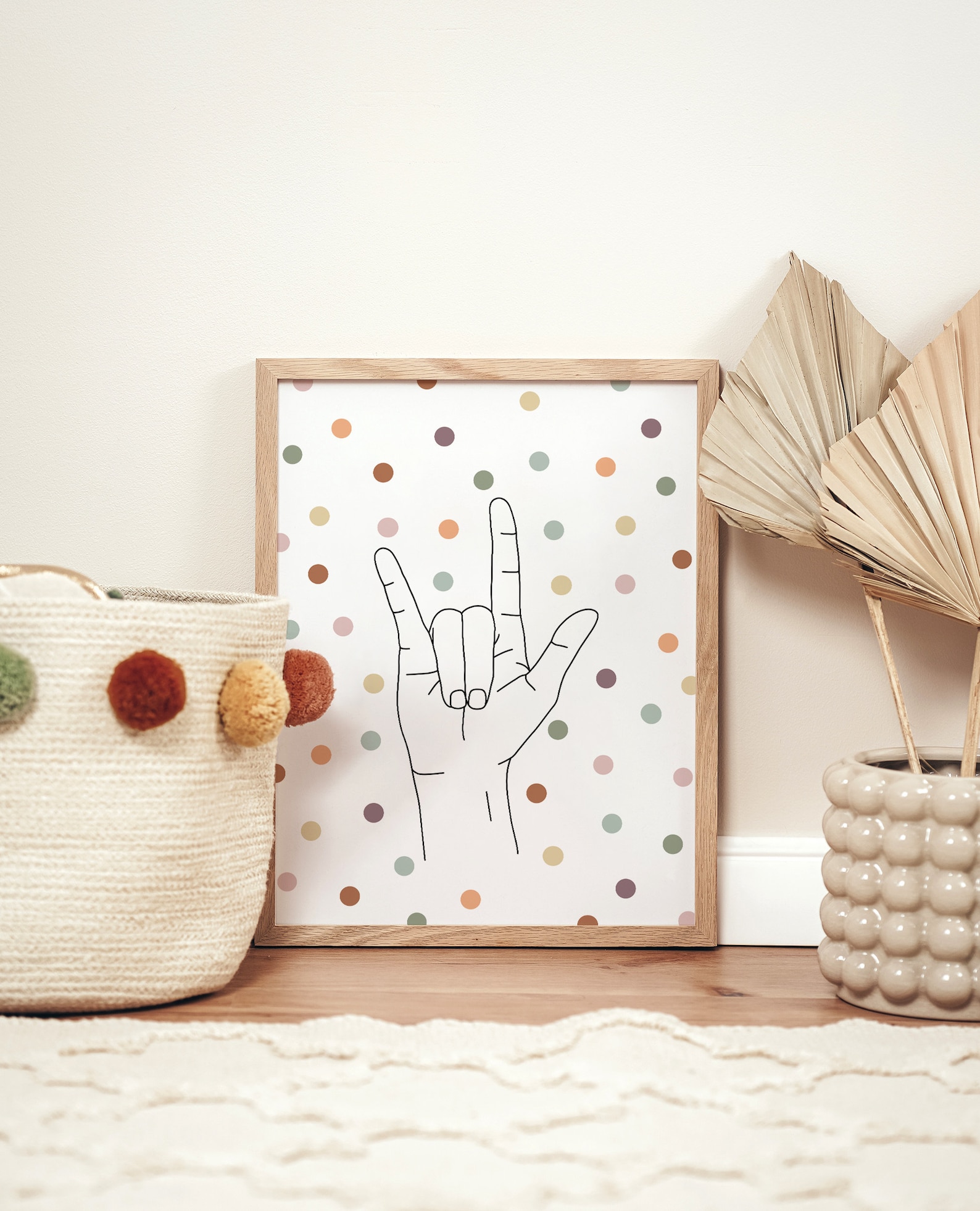 I Love You Sign Language. Line Art. Love Hands Gesture. Boho - Etsy