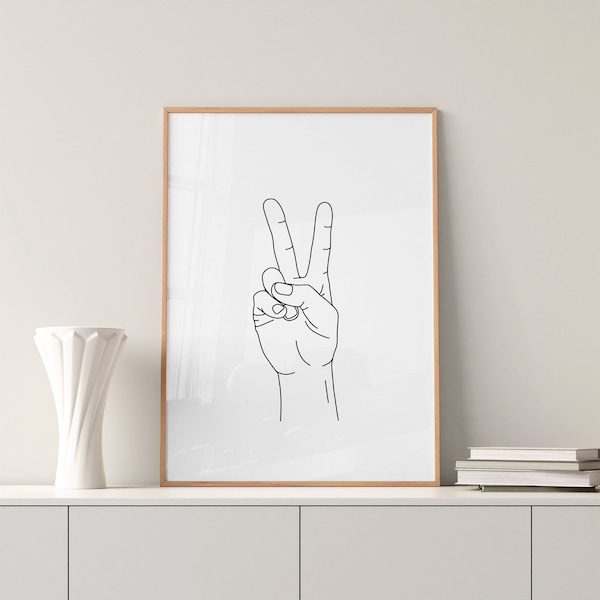 Peace Sign Poster - Etsy