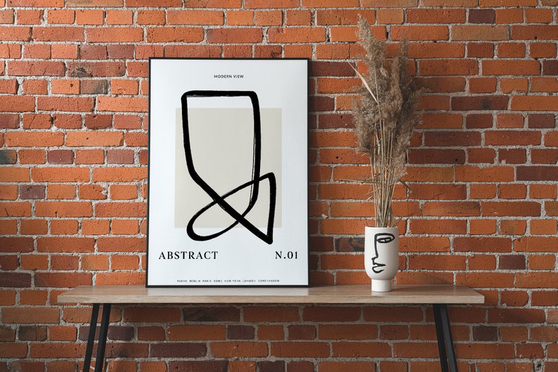 Line Drawing Print Black Line Abstract Art Line Art Print - Etsy