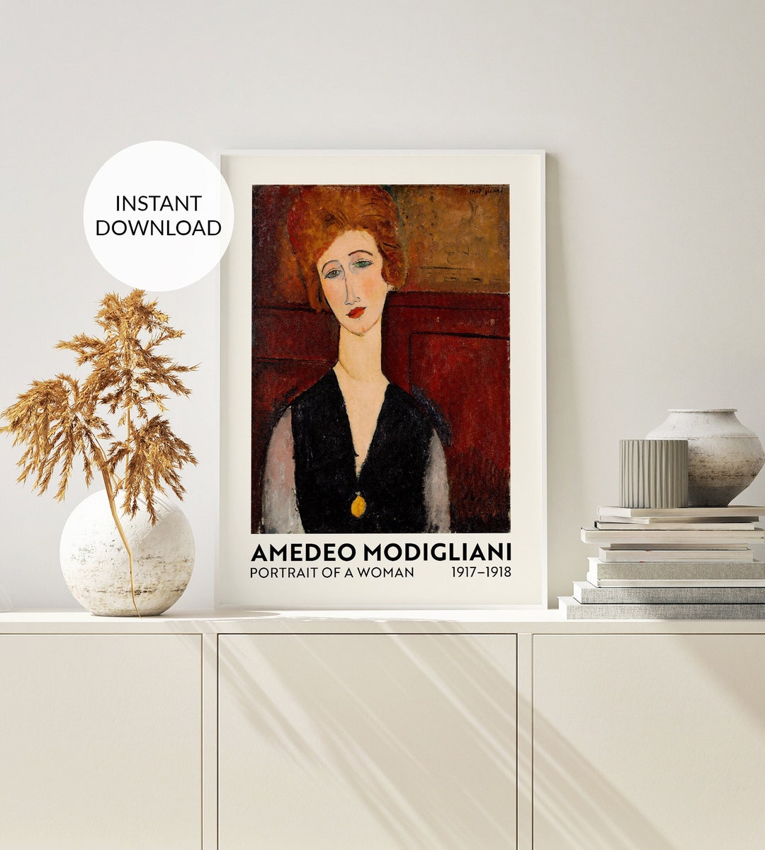 Amedeo Modigliani Print. Exhibition Poster. Italian Poster. Vintage Art ...