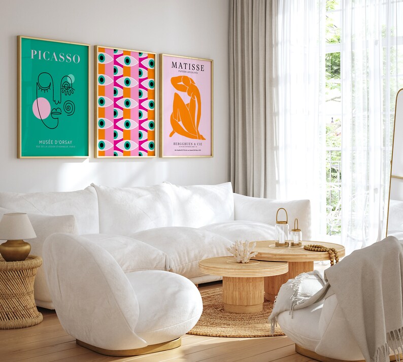 Set of 3 Wall Art Set. Matisse Poster. Abstract Art. Picasso - Etsy