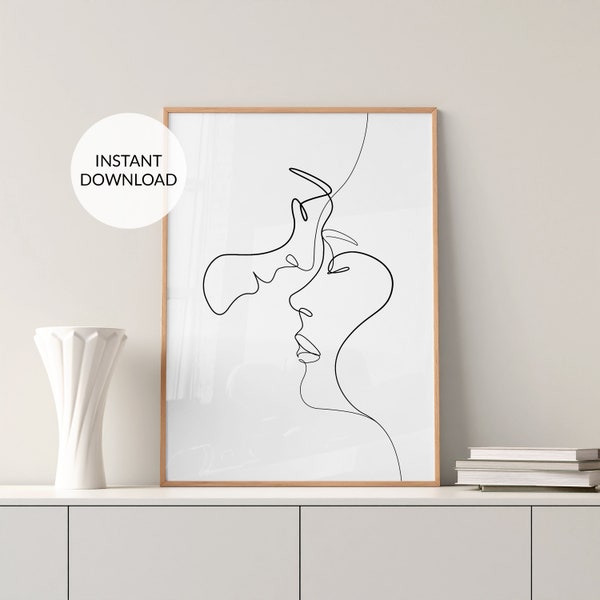 One Line Art - Etsy