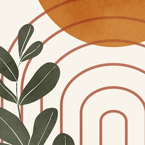 Set of 3, Botanical Wall Art Set. Boho Print Set. Trio Botanical Prints ...