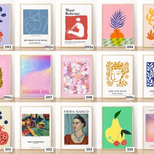 120 Colorful Wall Art BUNDLE. Eclectic Gallery Set. Colorful Gallery ...