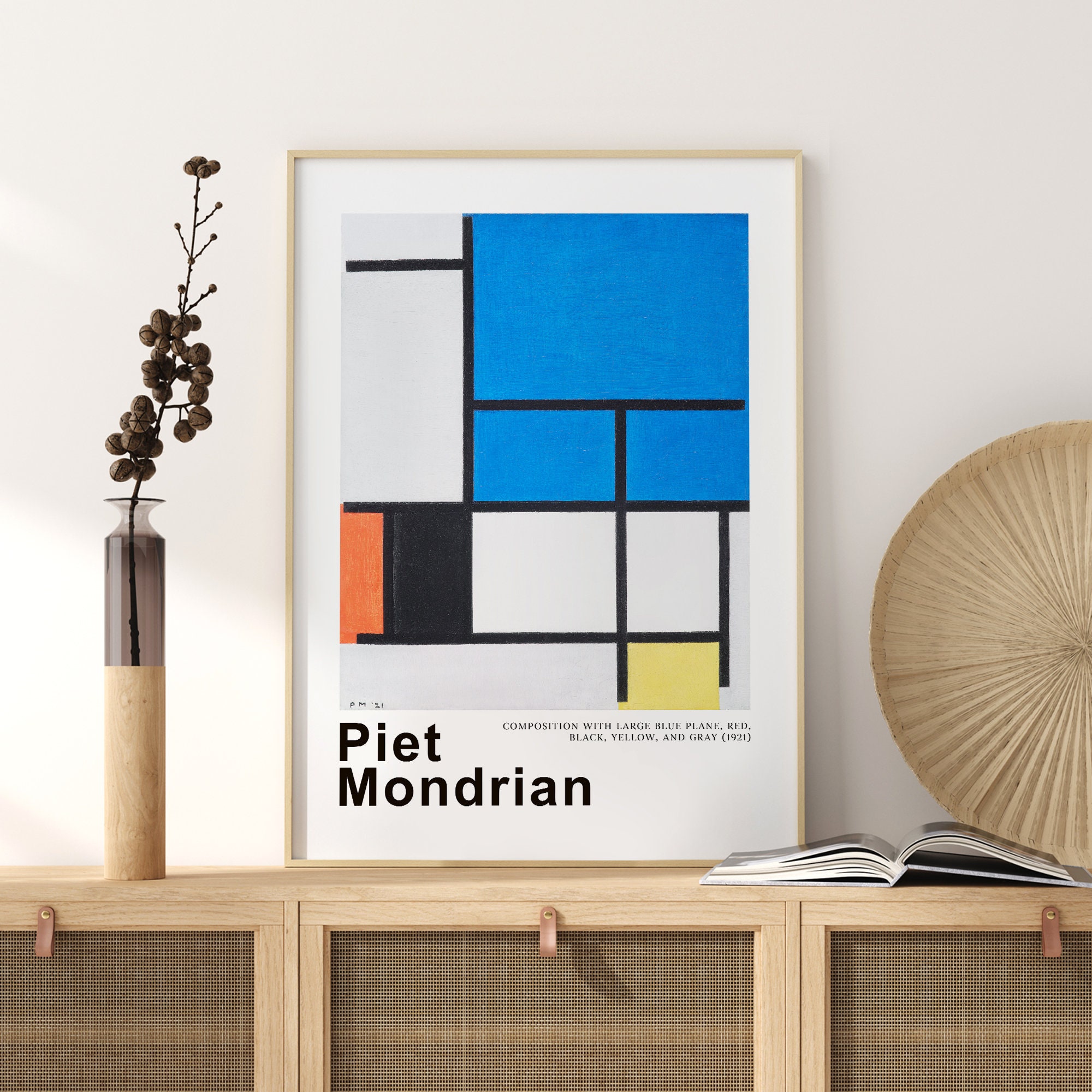 PIET MONDRIAN Gallery Poster Fine Art Print Famous Artist | Etsy