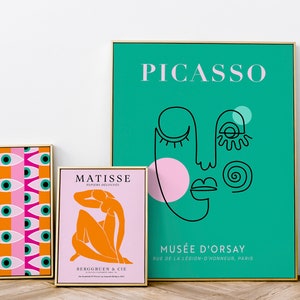 Set of 3 Wall Art Set. Matisse Poster. Abstract Art. Picasso Poster ...