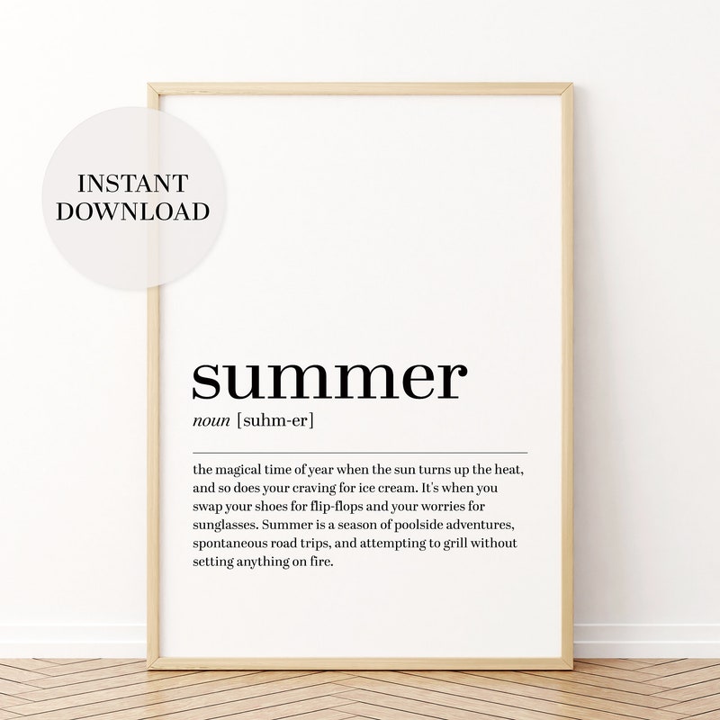 Definition Print - Etsy
