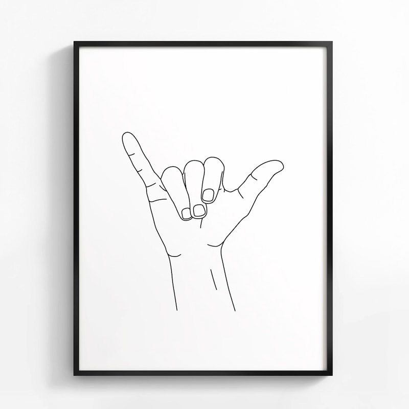 Shaka Sign - Etsy