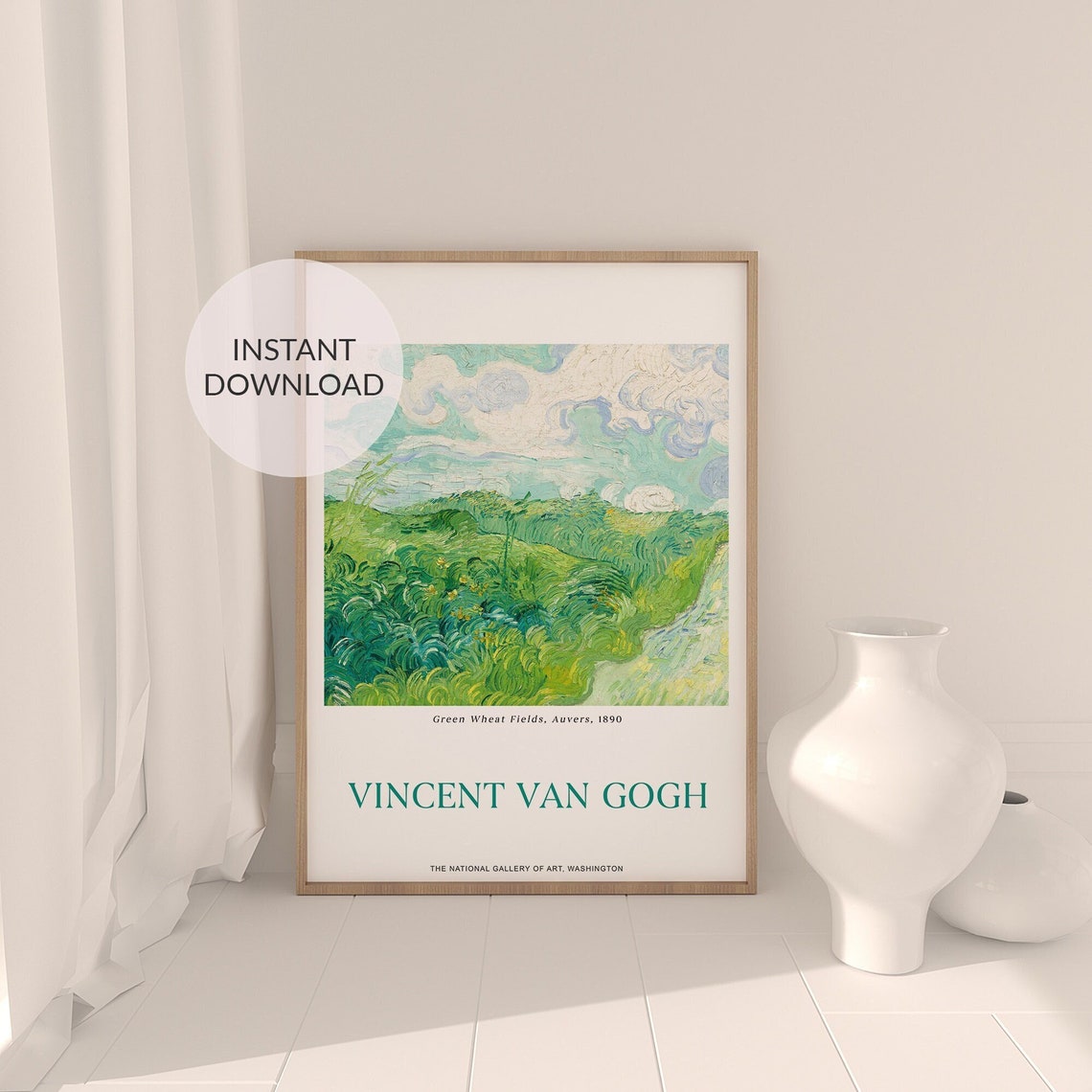 VINCENT VAN GOGH gallery poster Exhibition poster Van Gogh | Etsy