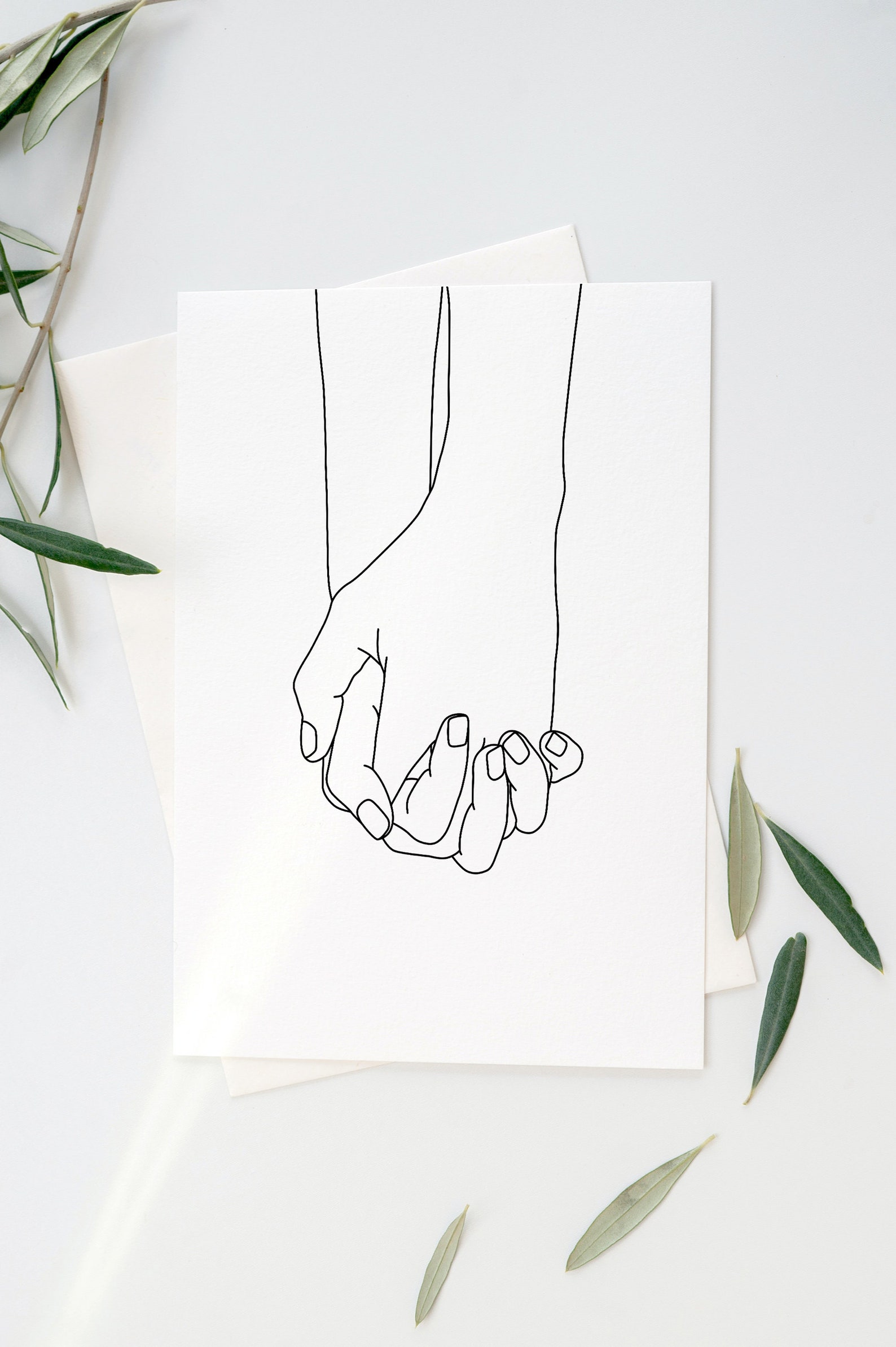Hands Line Art Line Art Line Drawing Print Holding Hands - Etsy