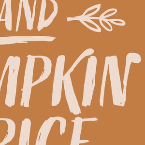 Autumn Quote Poster, Cozy Sweaters and Pumpkin Spice, Fall Wall Art ...