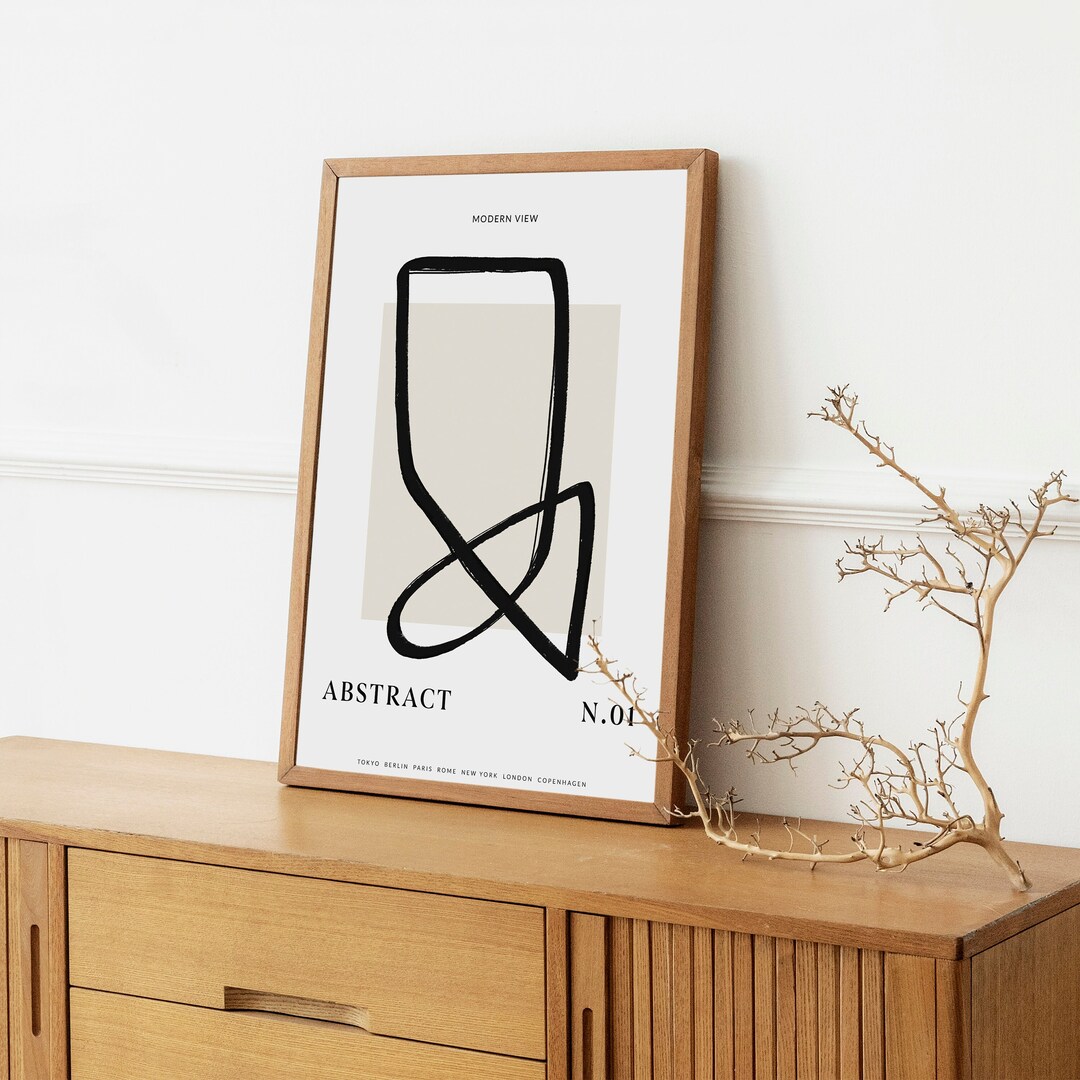 Line Drawing Print Black Line Abstract Art Line Art Print - Etsy