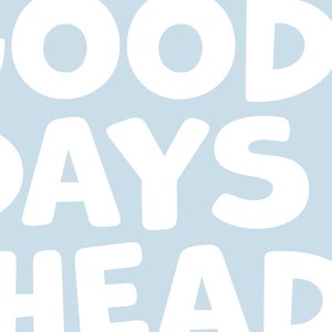 Good Days Ahead Poster Set of 2. Sky Blue Danish Pastel Room Decor ...