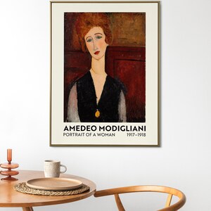 Amedeo Modigliani Print. Exhibition Poster. Italian Poster. Vintage Art ...
