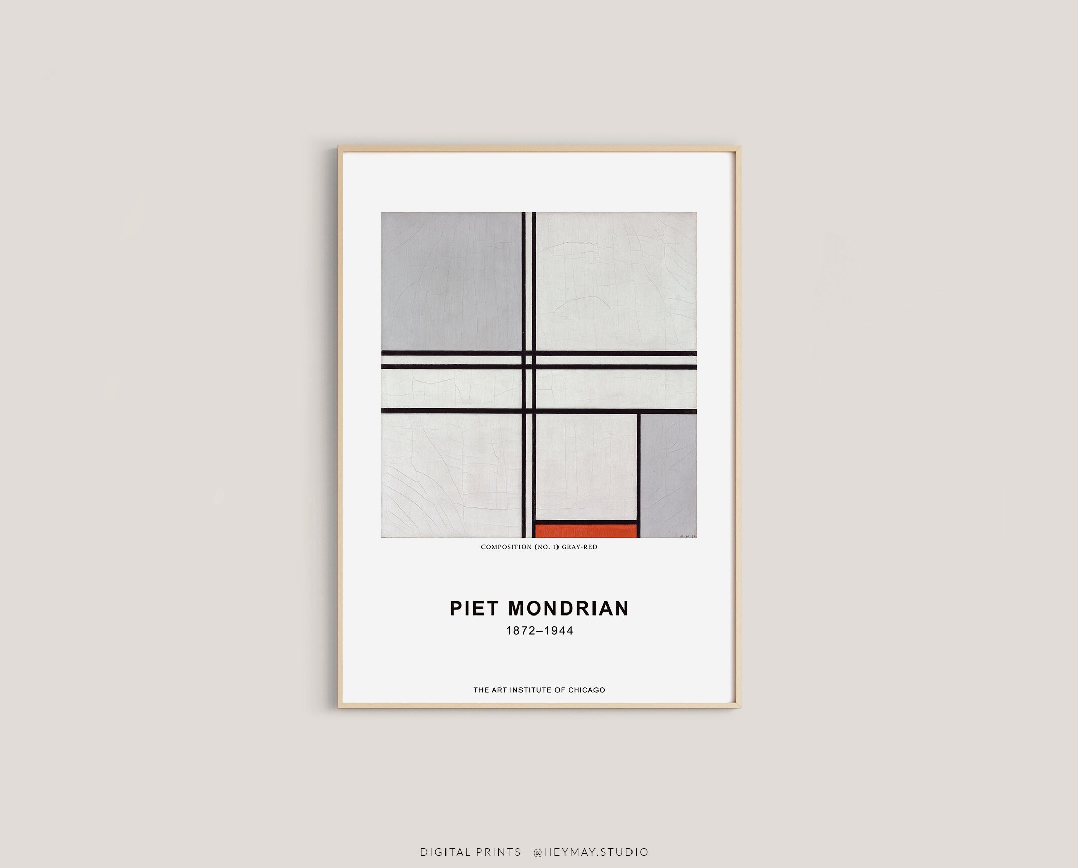 PIET MONDRIAN Gallery Poster Fine Art Print Famous Artist | Etsy