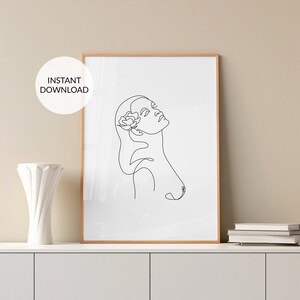 Female Body Line Art. Woman Line Art. Line Drawing Print. - Etsy