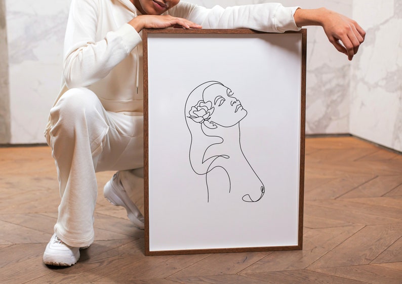 Female Body Line Art. Woman Line Art. Line Drawing Print. - Etsy
