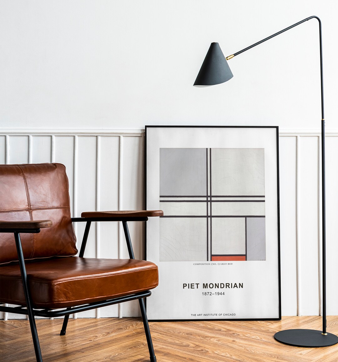 Piet Mondrian Gallery Poster, Geometric Fine Art Print, Mid Century ...