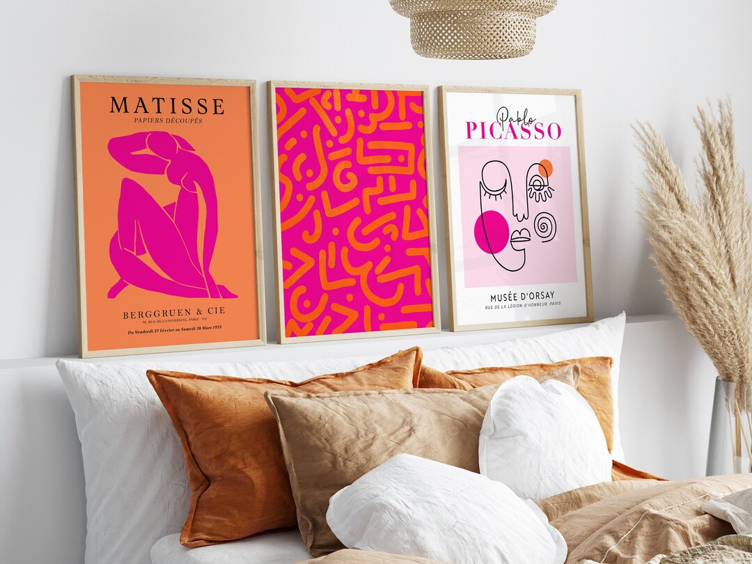 Set of 3 Wall Art Set. Matisse Poster. Abstract Art. Picasso Poster ...