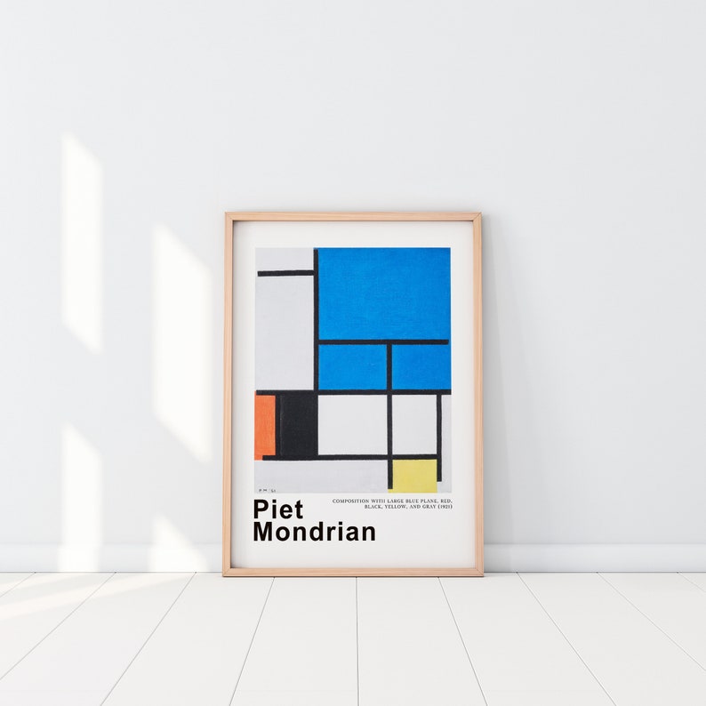 PIET MONDRIAN Gallery Poster Fine Art Print Famous Artist | Etsy