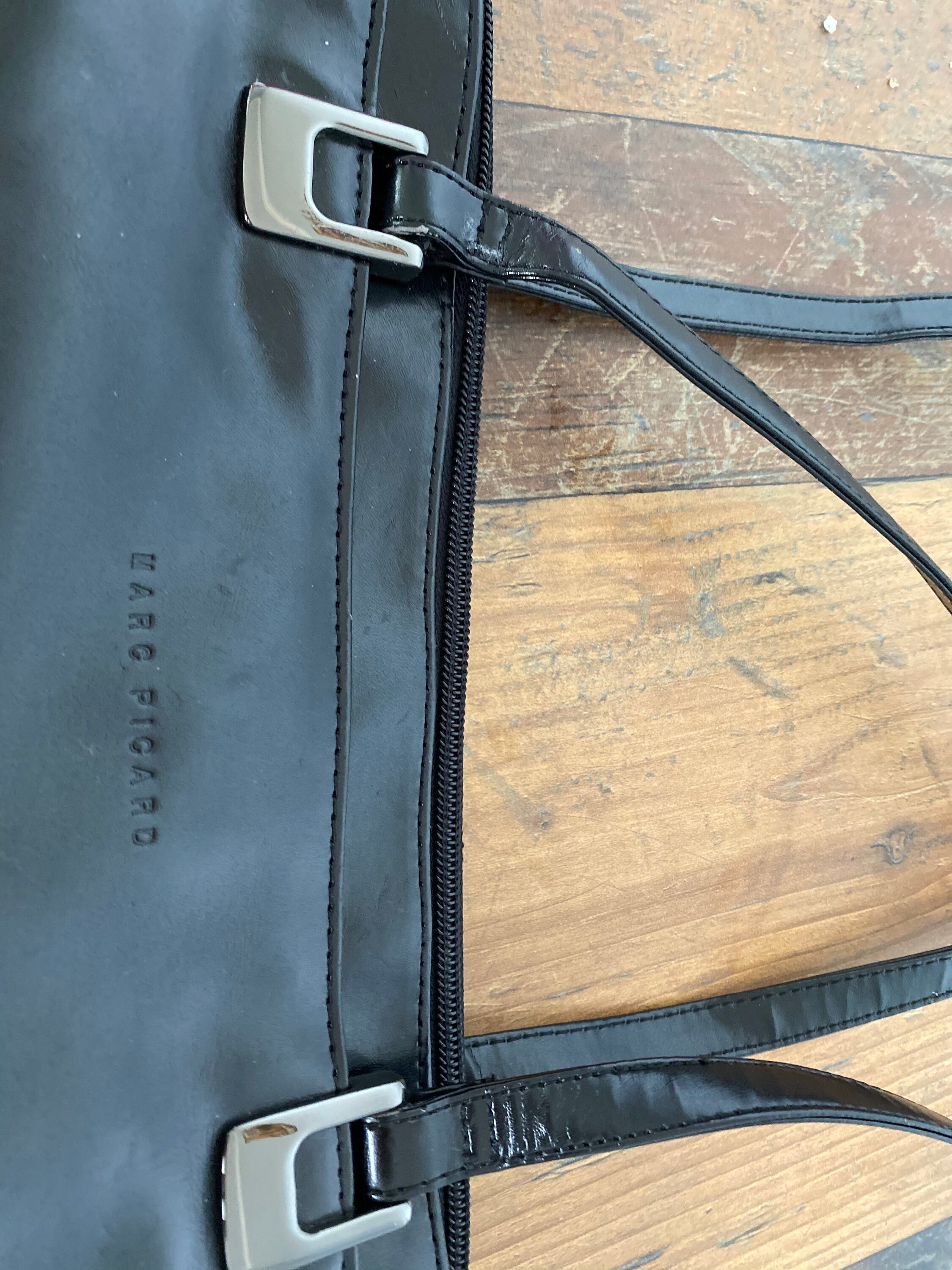 Vintage Marc Picard Bag , Made in Germany , Black Leather, Shoulder ...