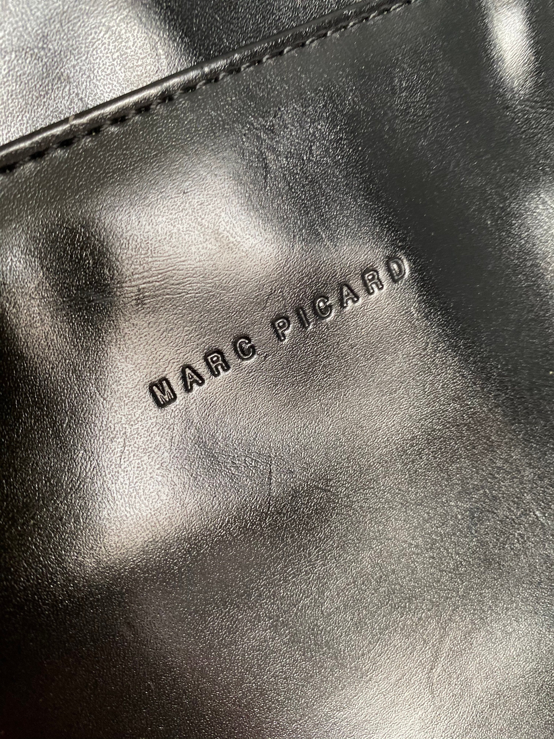 Vintage Marc Picard Bag , Made in Germany , Black Leather, Shoulder ...