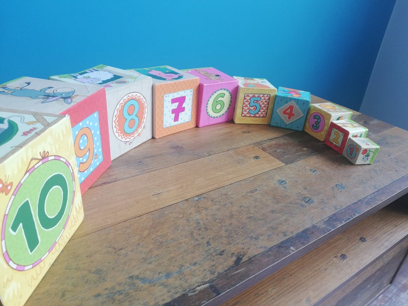 Vintage Children Stacking Blocks Stacking Cubes Nesting | Etsy