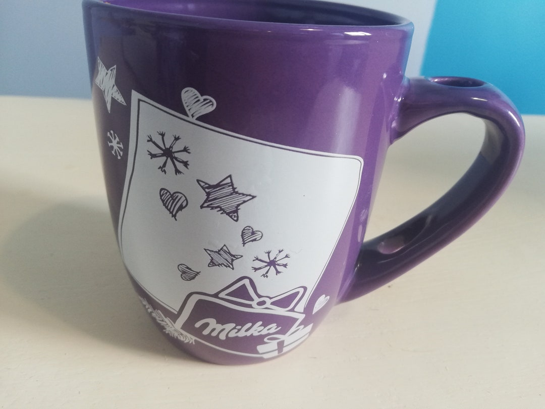 Cheerful Christmas Milka Cup Milka Santa Mug Cup With a - Etsy
