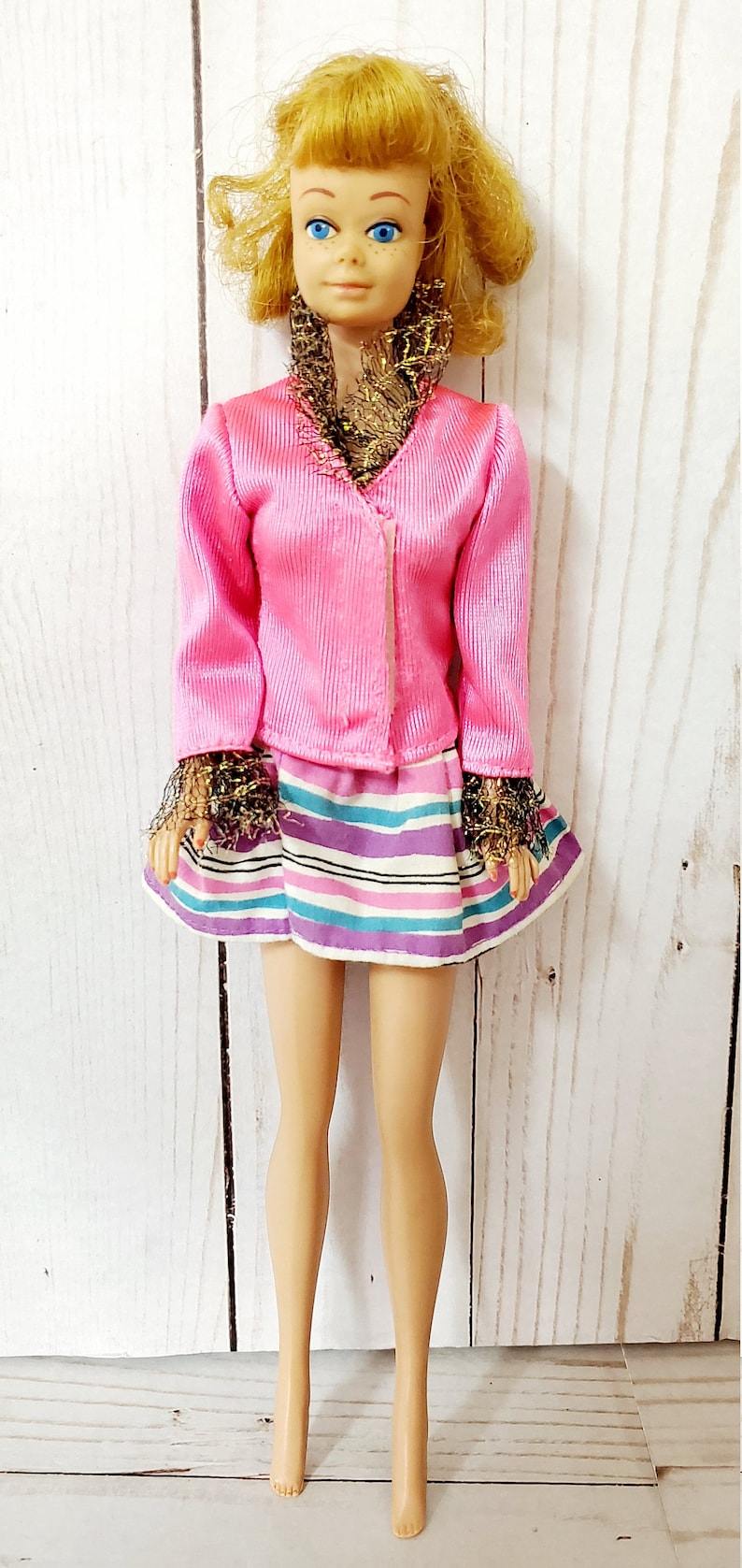 Vintage Rare Original 1958 1962 Freckled Blonde Midge Barbie Etsy