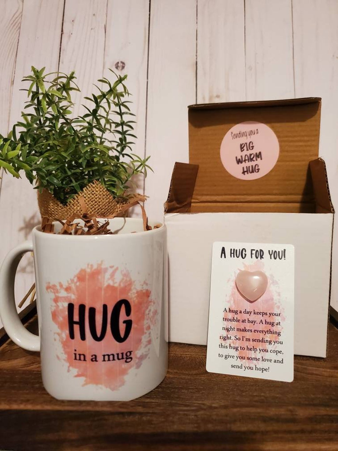 Sending You a HUG Gift Box. Pocket Hug. Comforting Gift. - Etsy