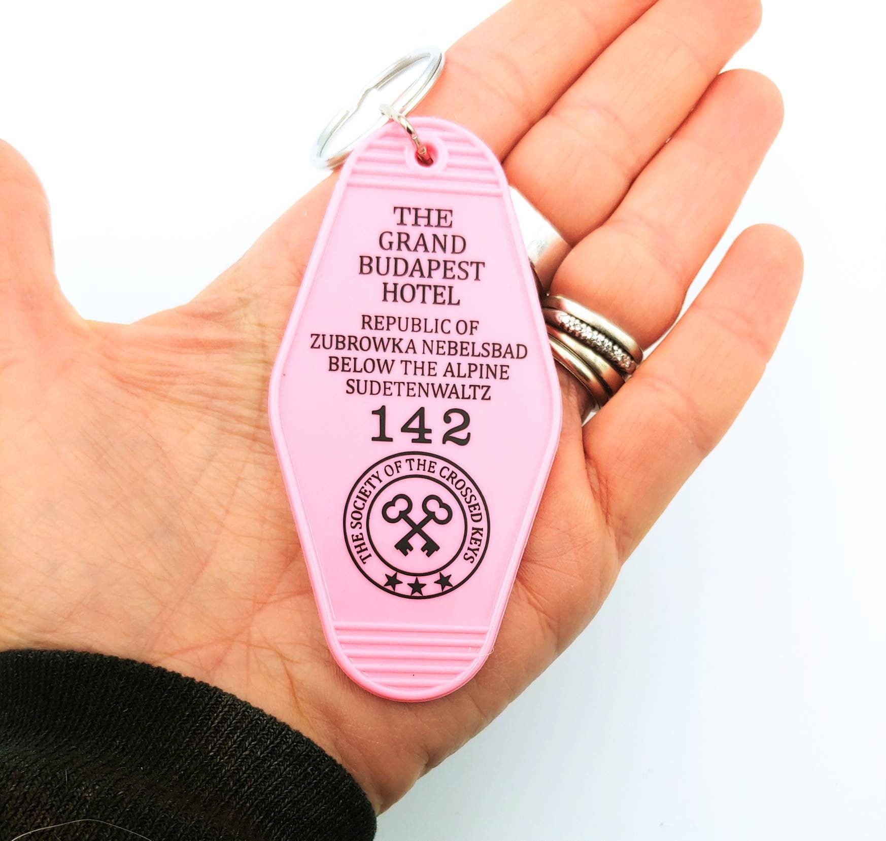 The Grand Budapest Hotel Inspired Key Chain/ Hotel Room 142/ - Etsy