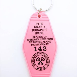 The Grand Budapest Hotel Inspired Key Chain/ Hotel Room # 142/ Republic ...
