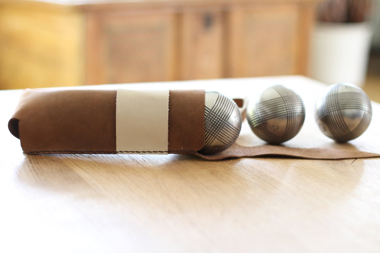 Leather Pétanque - Boule Bag - Etsy