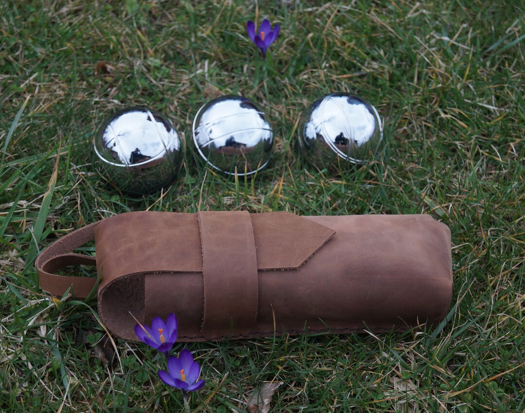 Leather Pétanque - Boule Bag - Etsy
