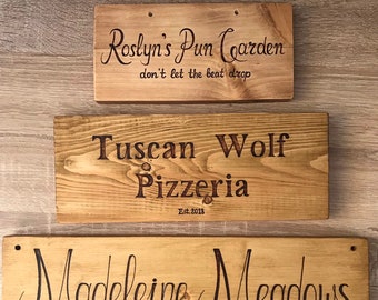 Custom Wood Burning Sign - Etsy